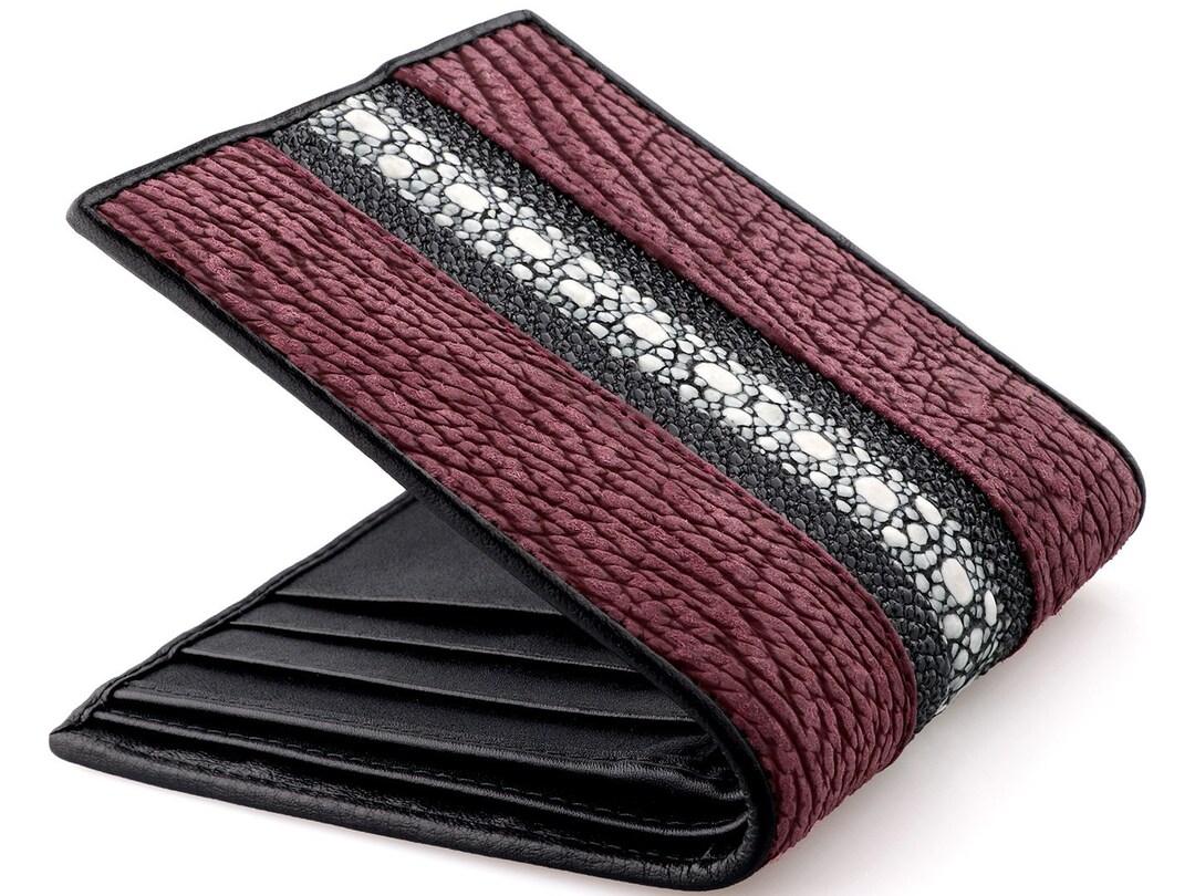 Stingray Shark Skin Wallets → Genuine Sharkskin Stingray Leather Wallet ...