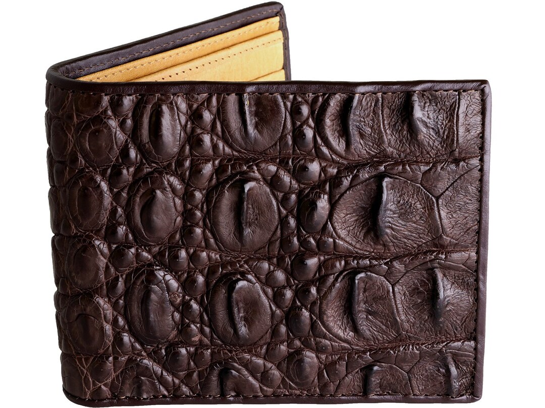 Alligator Wallet → Real Alligator Leather Wallet → Brown Alligator Skin ...