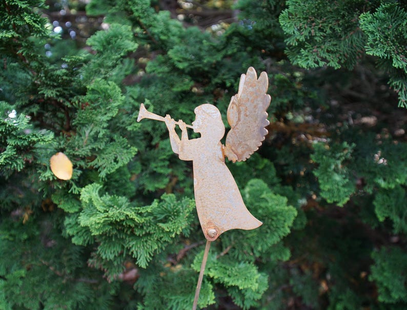 Metal Garden Angel- Garden Art - Etsy