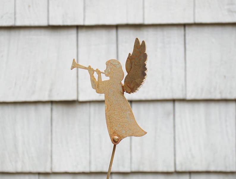 Metal Garden Angel- Garden Art - Etsy