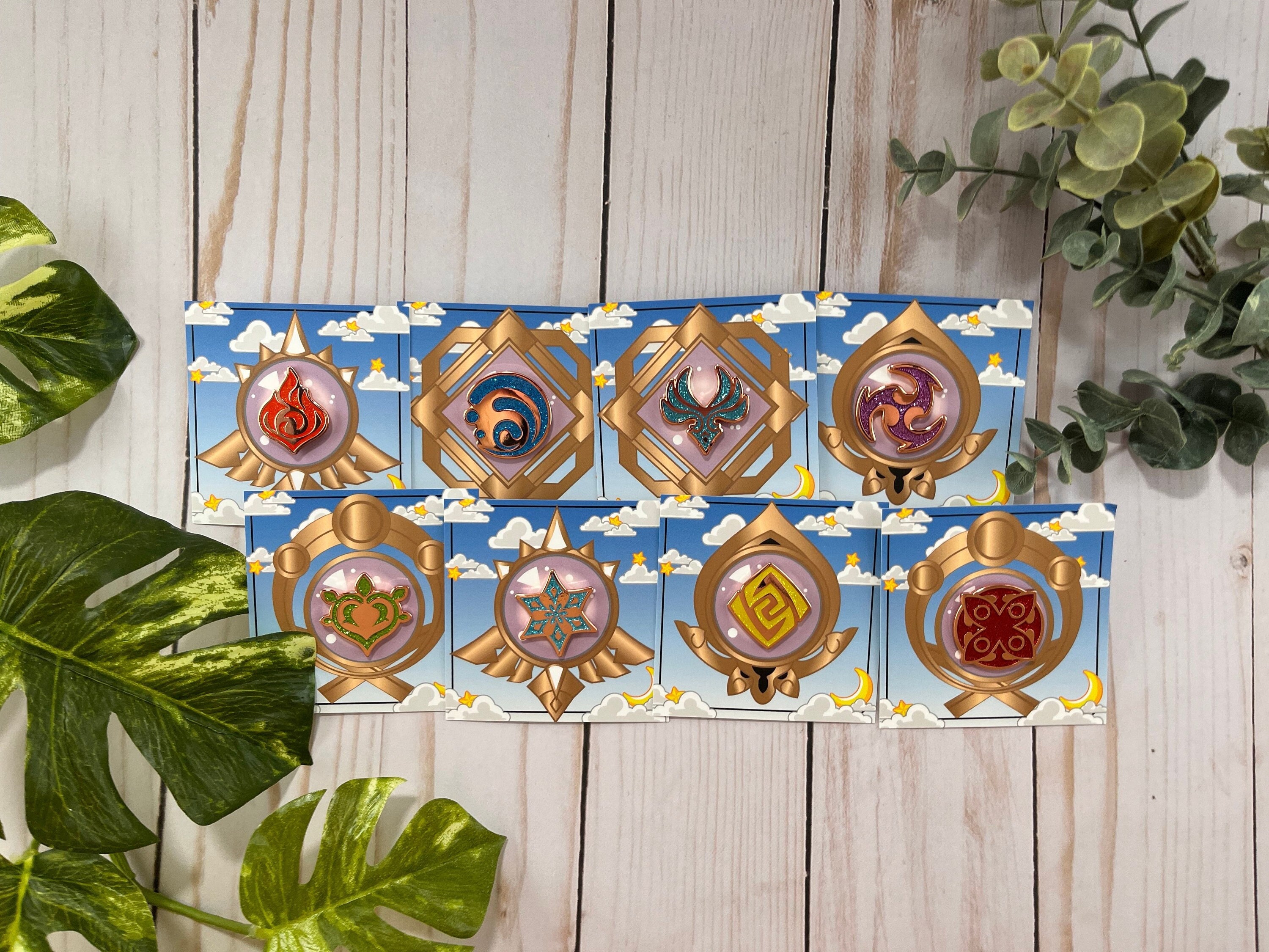 Genshin Impact Element Enamel Pin - Etsy