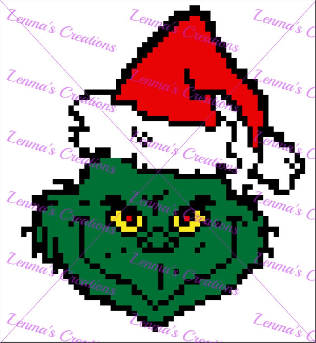 Christmas Grinch Graph Pattern 60x65 - Etsy