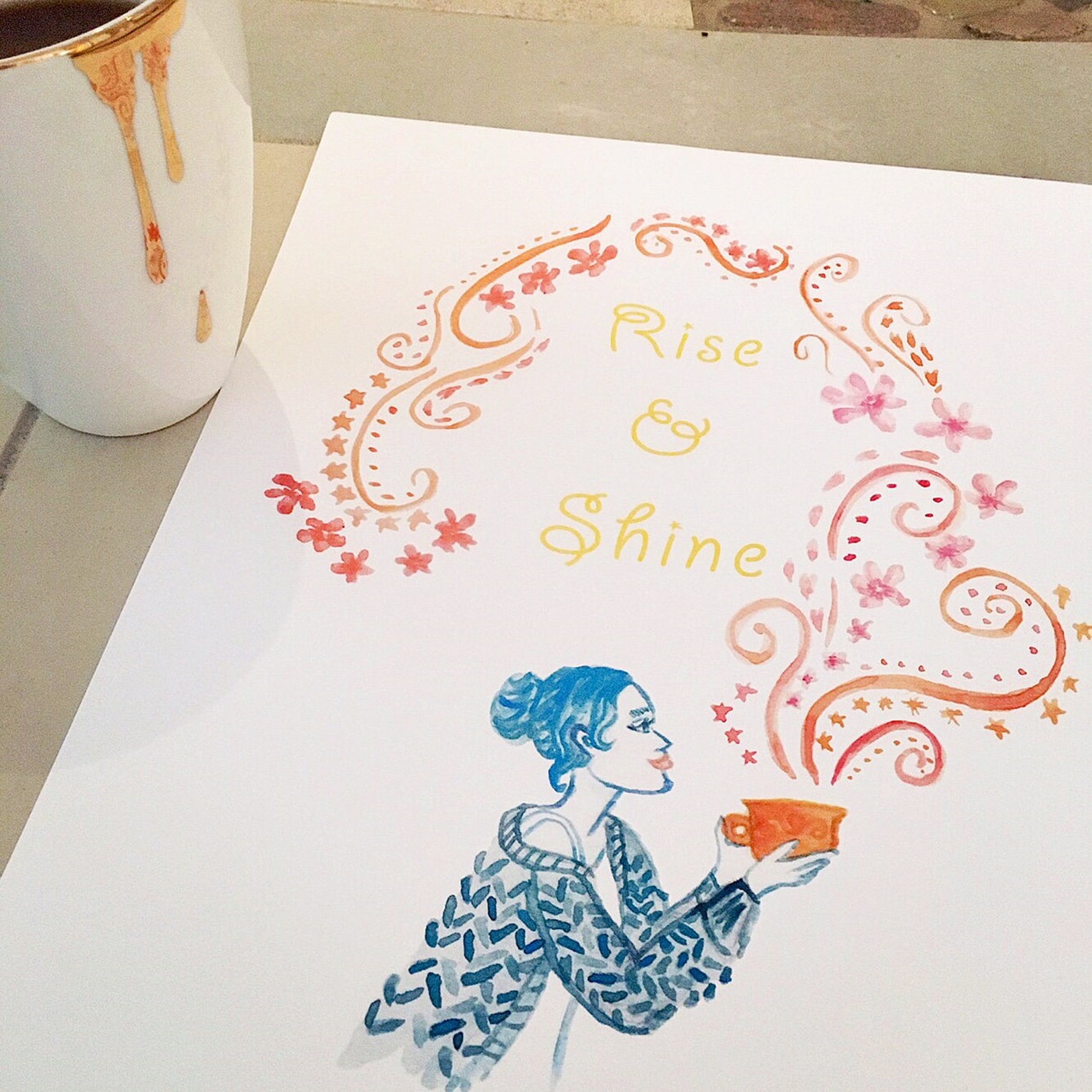 Rise and Shine Art Print - Etsy