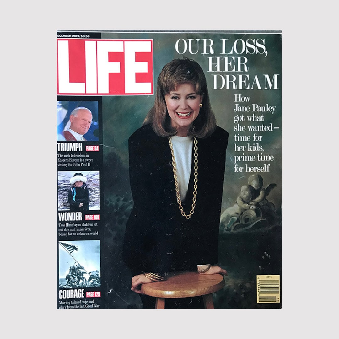Vintage 80s Life Magazine December 1989 Jane Pauley Cover - Etsy