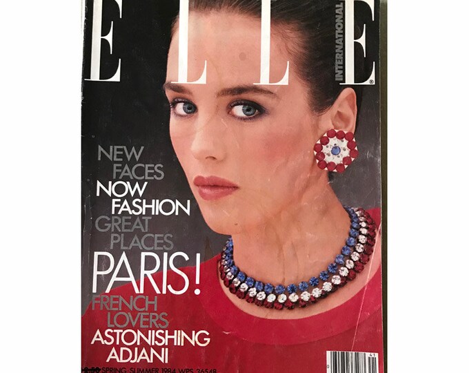 1980s Elle Magazine Spring-summer 1984 Vintage International Magazine ...