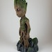 Baby Groot Life Size Sculpture Statue 9.5" Tall Base and Groot Combo ...