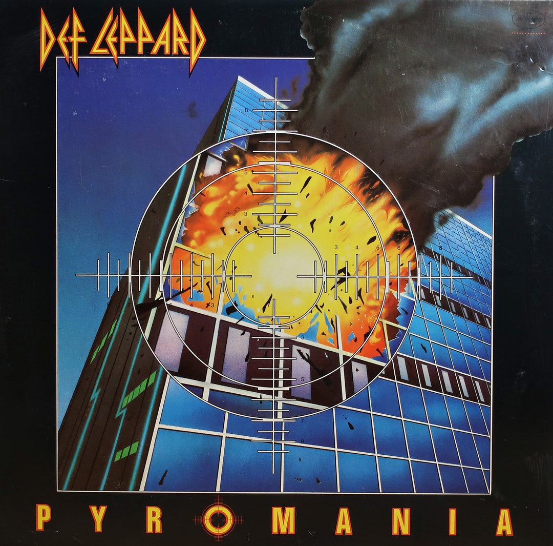 Original 1983 Def Leppard Pyromania Mercury Records Vintage U.S Vinyl Press Lp Near Mint Hard ...