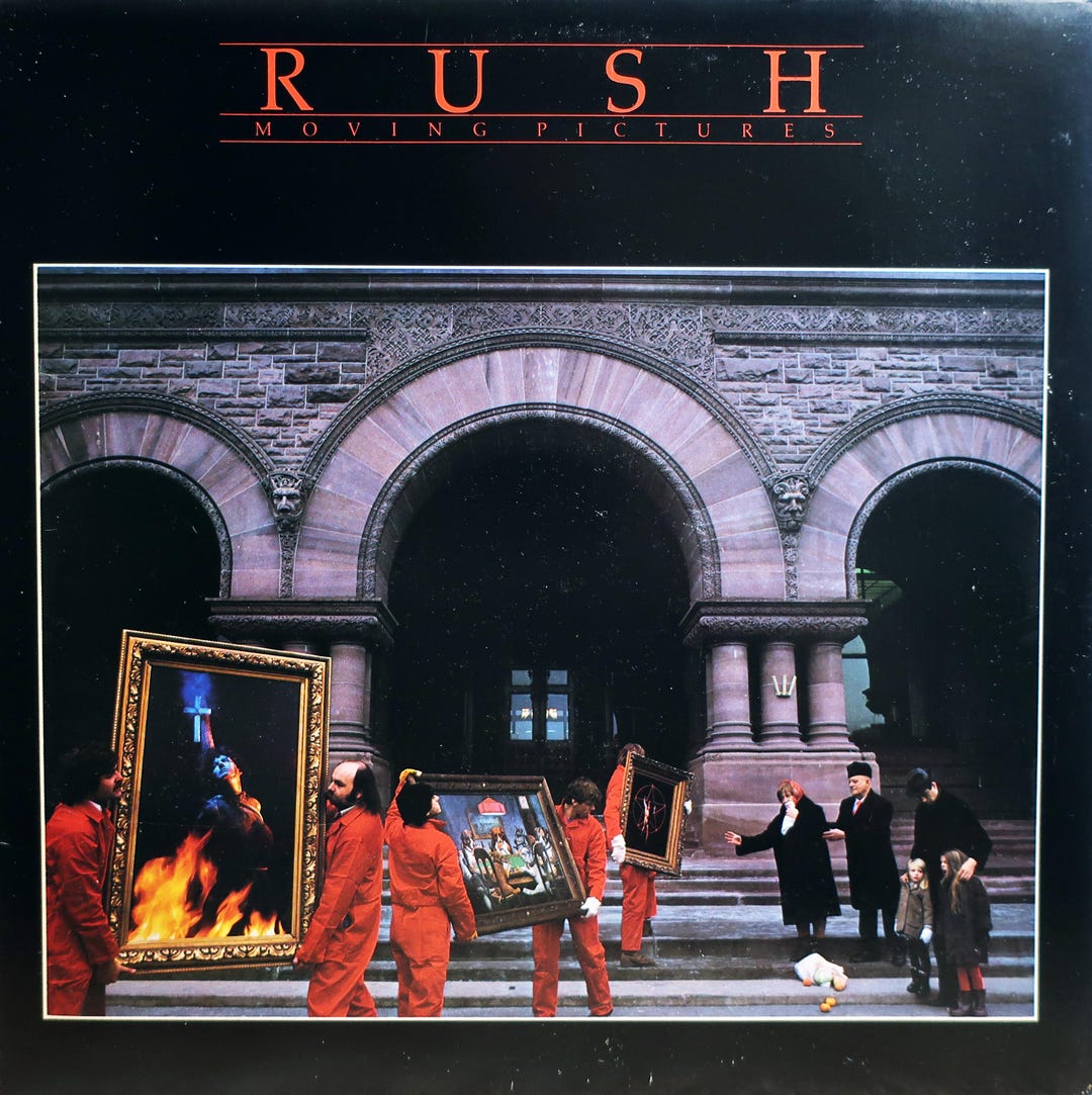 Original 1981 Rush Moving Pictures Mercury Records Vintage U.S. Rare ...