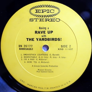 Rare Original 1965 the Yardbirds Having A Rave up With the Yardbirds ...