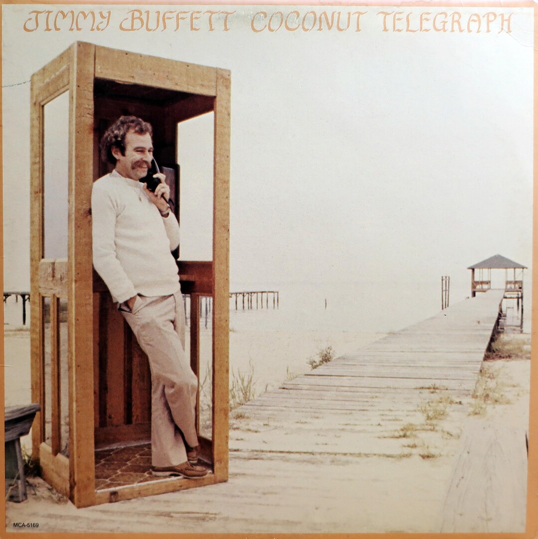 Original 1980 Jimmy Buffett Coconut Telegraph MCA Records Vintage US ...