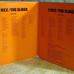 Rare Original 1972 T Rex the Slider Reprise Records Vintage U.S. Vinyl Press Lp Near Mint Top ...