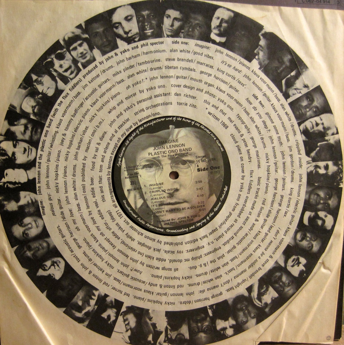 Rare Original '71 JOHN LENNON Imagine Apple Records - Etsy