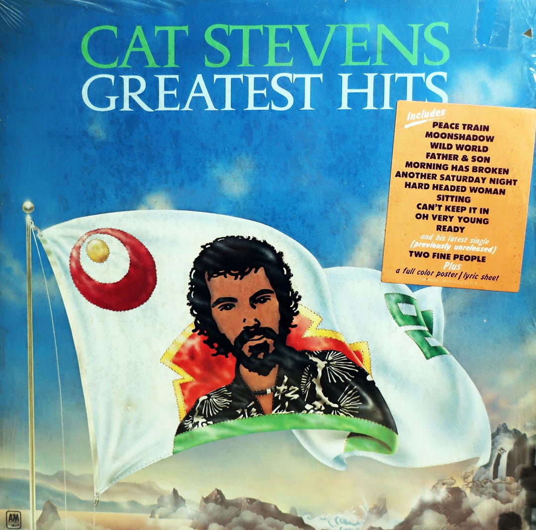 Original 1975 Cat Stevens Greatest Hits A&M Records Vintage U.S Vinyl ...