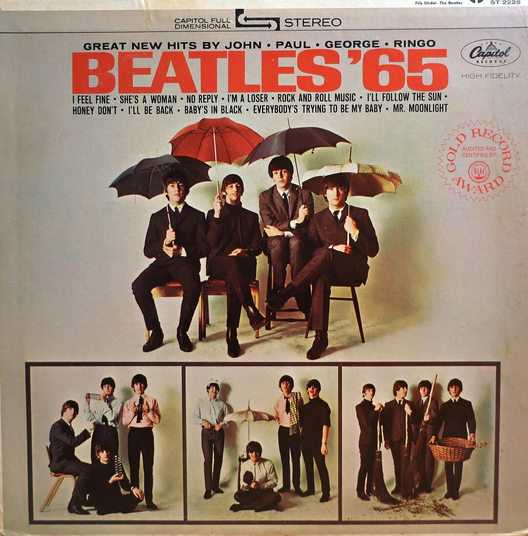 Rare 1971 the Beatles Beatles '65 Apple Records Vintage U.S. Early ...