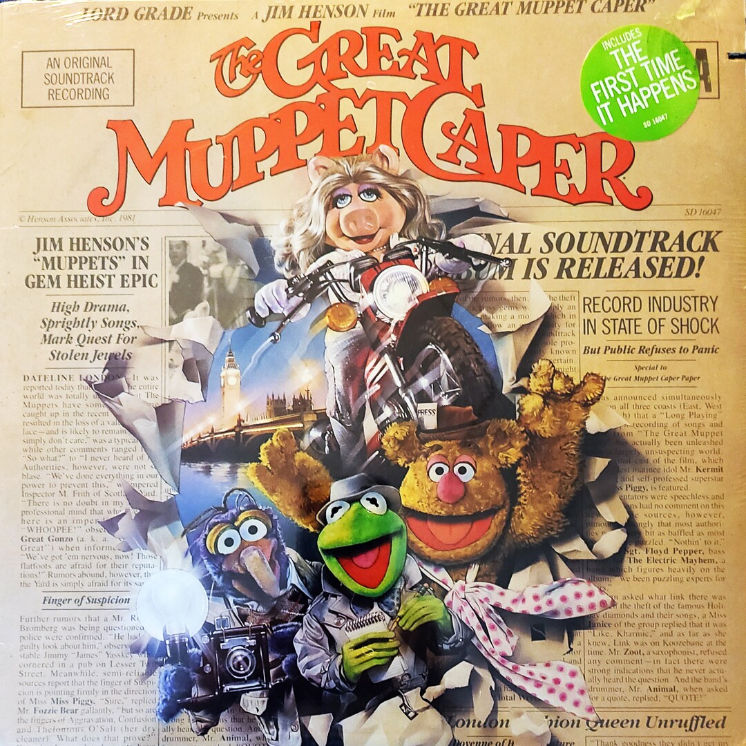 Rare Original '81 the MUPPETS the Great Muppet Caper Atlantic Records ...