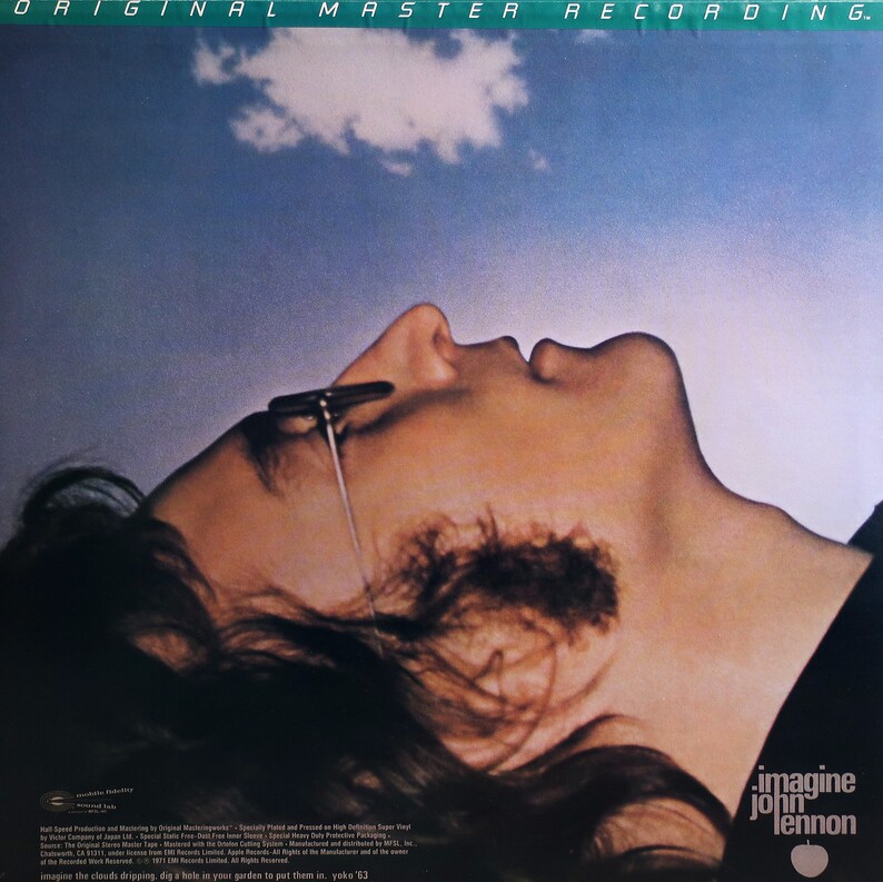 Rare '84 JOHN LENNON Imagine Mobile Fidelity Sound Lab - Etsy