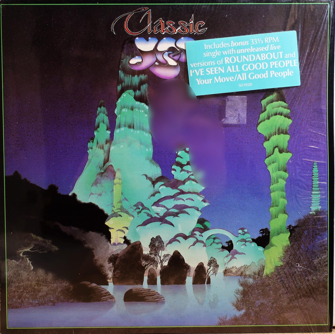 Original 1981 Yes Classic Yes Atlantic Records Vintage US Vinyl Press ...