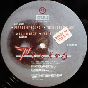 Original '91 PIXIES Planet of Sound 4AD Records Vintage Imported ...
