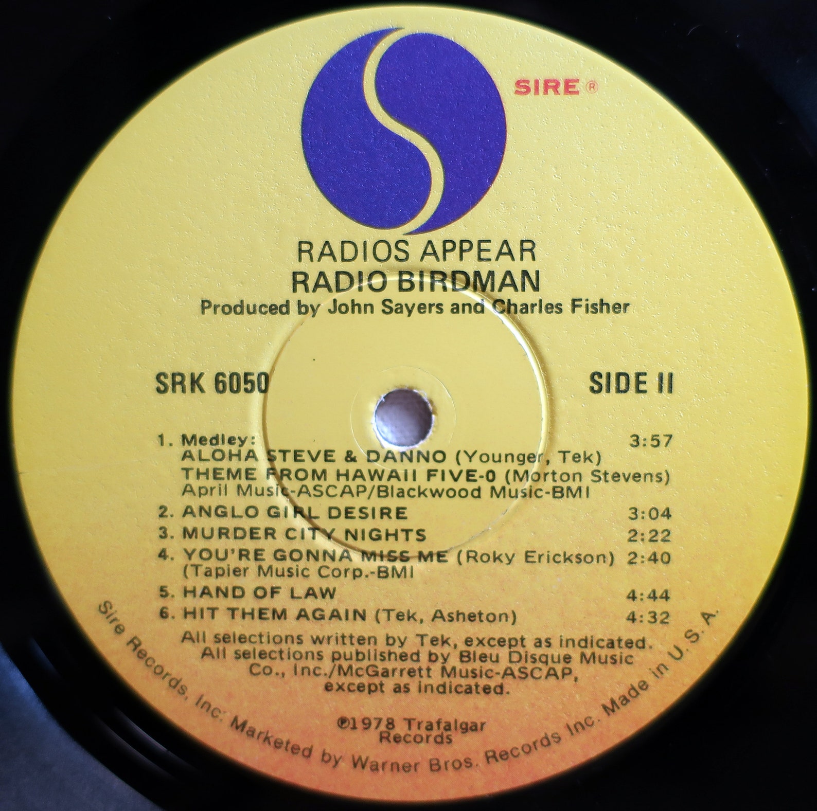 Rare Original '78 RADIO BIRDMAN Radios Appear Sire Records Vintage U.S ...