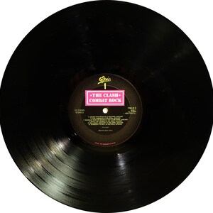 Original '82 the CLASH Combat Rock Epic Records First U.S. Vinyl Press ...