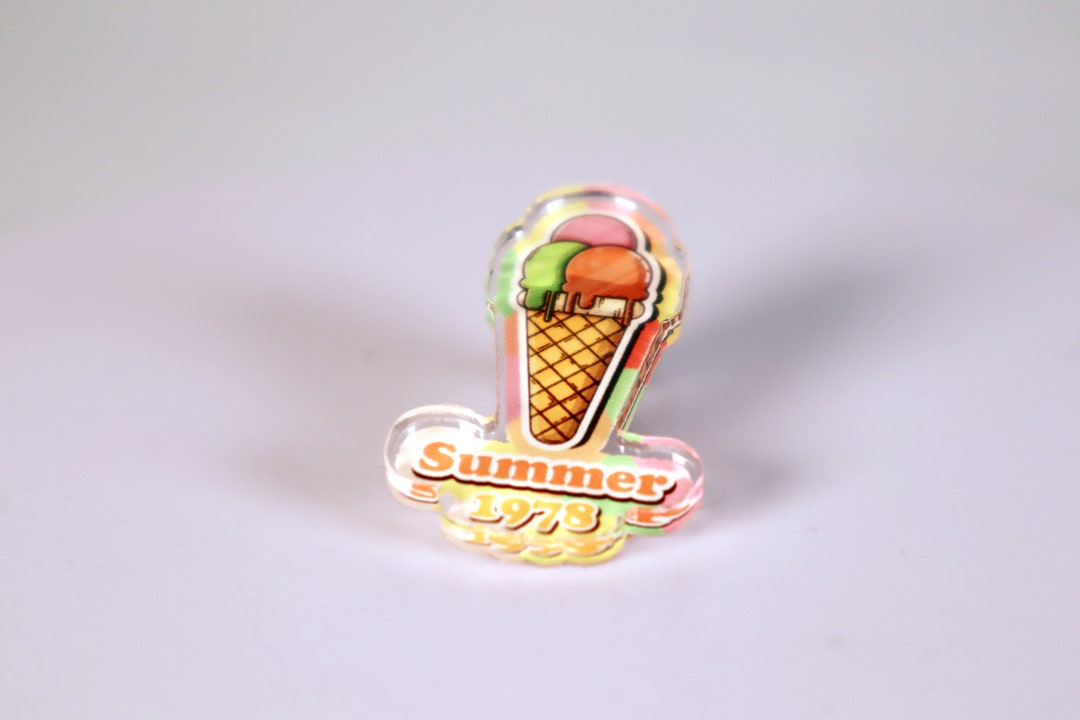 Decades Pins: Retro Acrylic Pins set 1 - Etsy