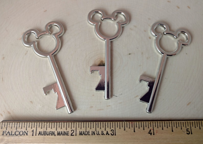 Keys Inspired by mickey Mouse Keys Set of 4 | Etsy