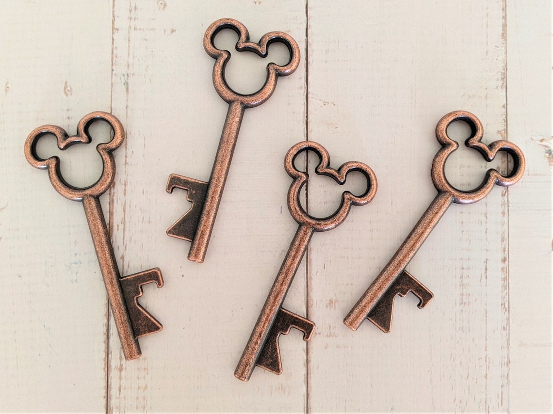 Keys Inspired by mickey Mouse Keys Set of 4 | Etsy