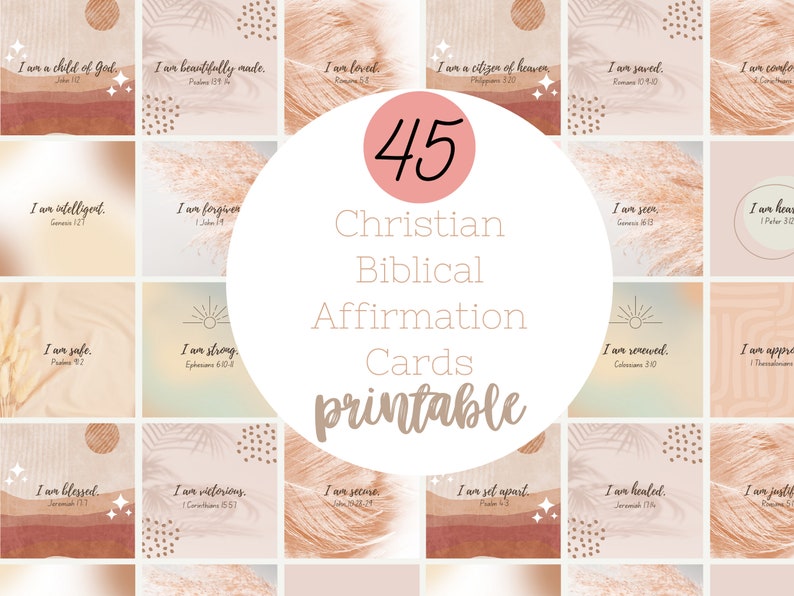Daily Affirmation Cards | Kindness | Boho Inspirational | Bible ...