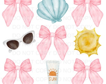 Coquette Bow Girl Watermelon Summer Snacks PNG Preppy Design ...