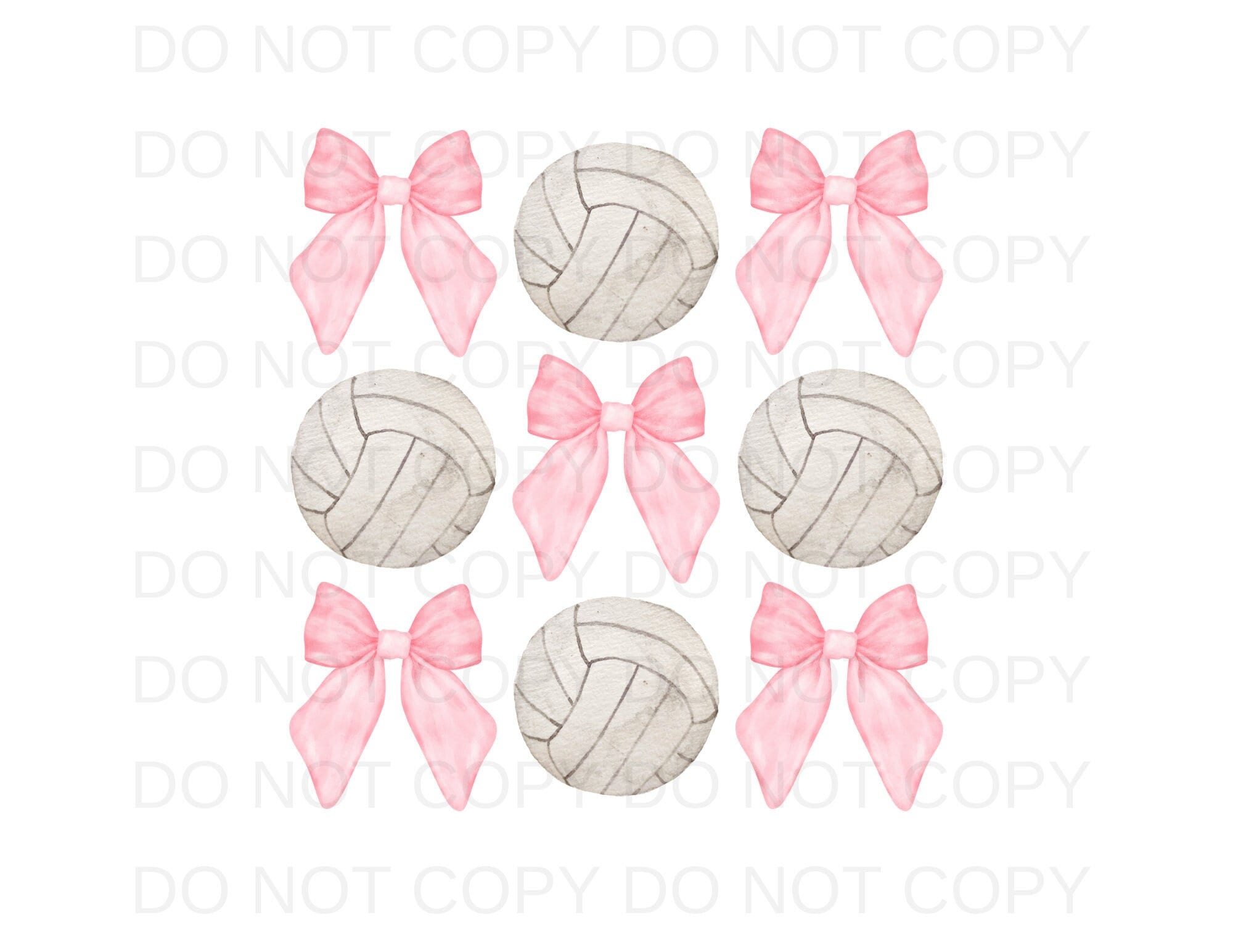 Coquette Bow Volleyball PNG Preppy Design - Sublimation Design Download ...