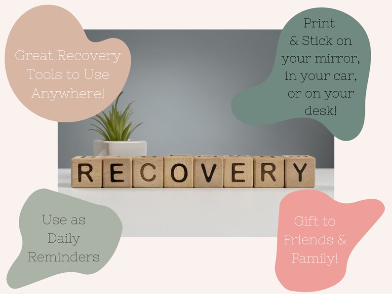 Al-anon AA Sayings Recovery Cards | Sobriety Inspirational Cards ...