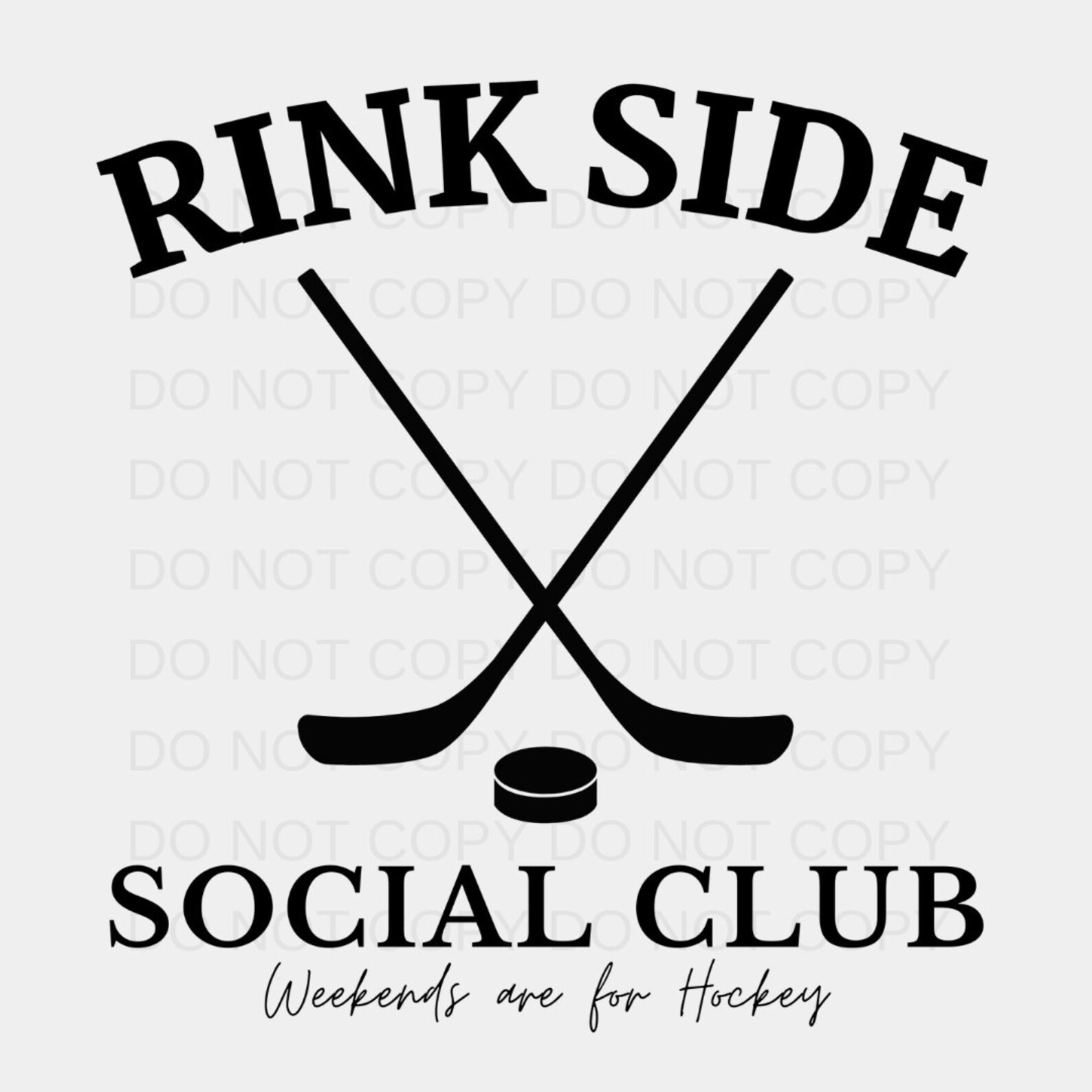 Hockey Rink Side Social Club Sports PNG Preppy Design - Sublimation ...