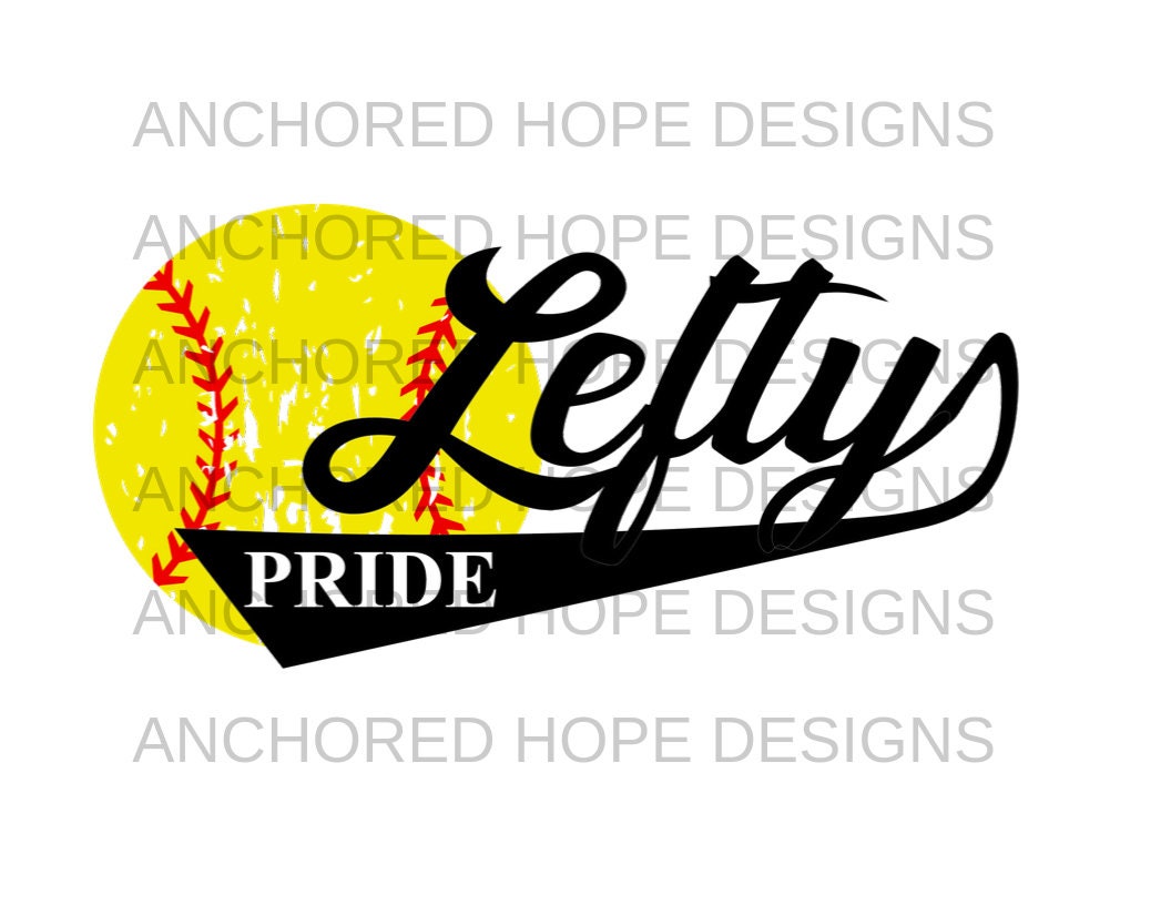 Lefty Pride Softball PNG Sublimation Design Download Digital Design ...