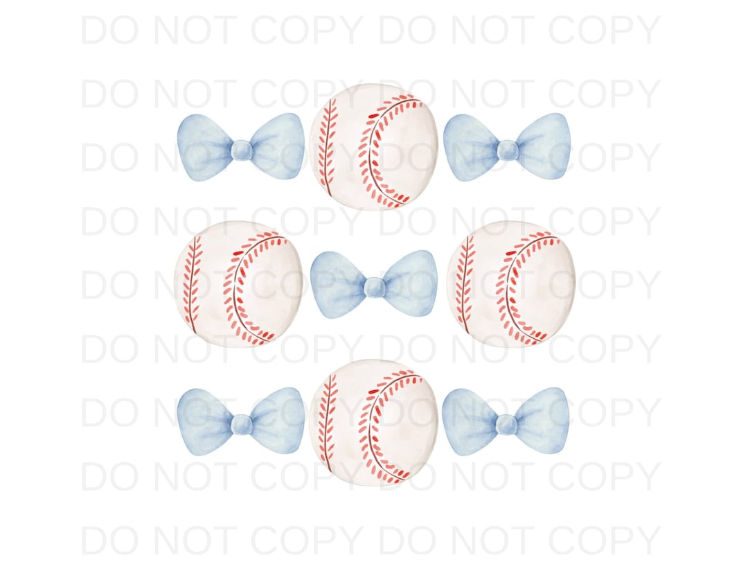 BOY Coquette Bowtie Baseball PNG Preppy Design - Sublimation Design ...