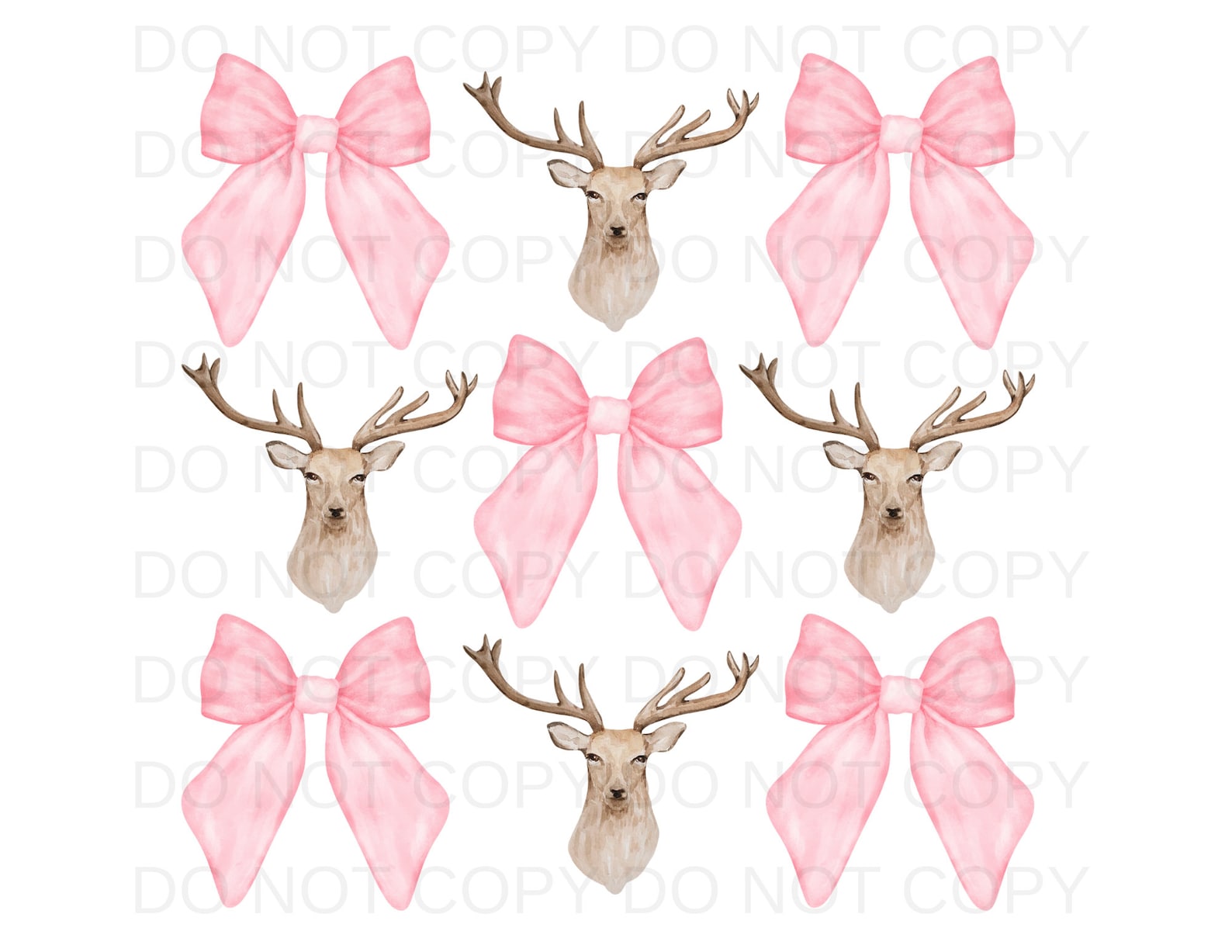 Coquette Bow Girl Buck Deer Hunting PNG Preppy Design - Sublimation ...