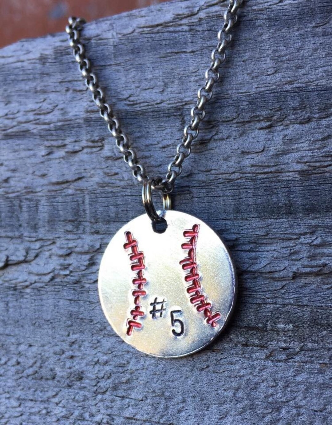 Baseball Necklace - Etsy