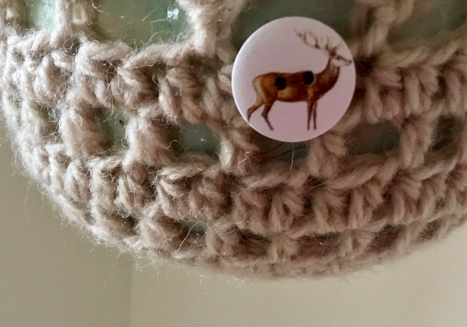 Crochet Plant Hanger. Stag Buttons Decoration. Home Decor. Home Design ...