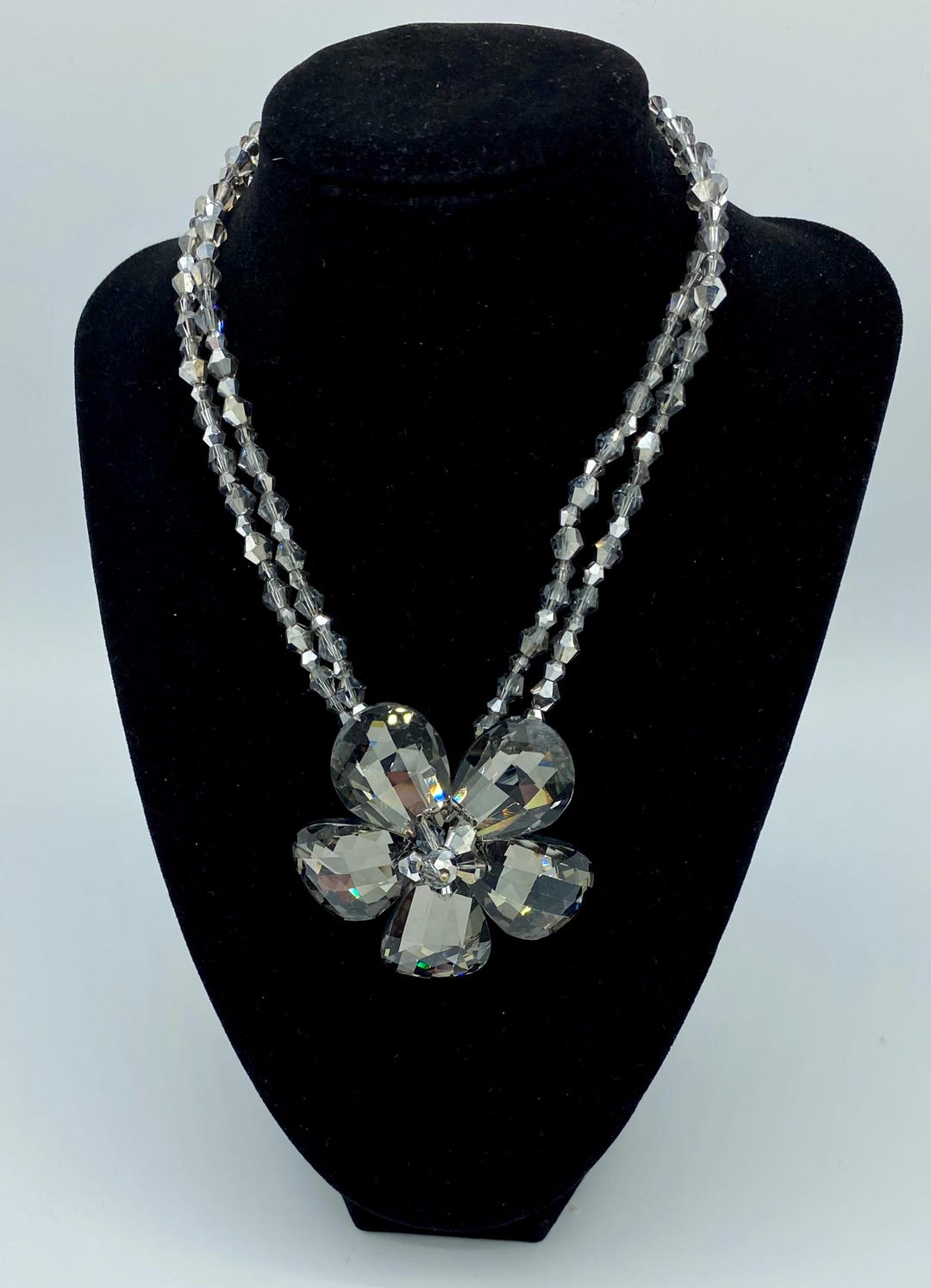 Vintage Butler and Wilson Crystal Flower Necklace. Christmas Gifts ...