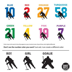 Custom Hockey Goalie Number and Color Shirt - Etsy