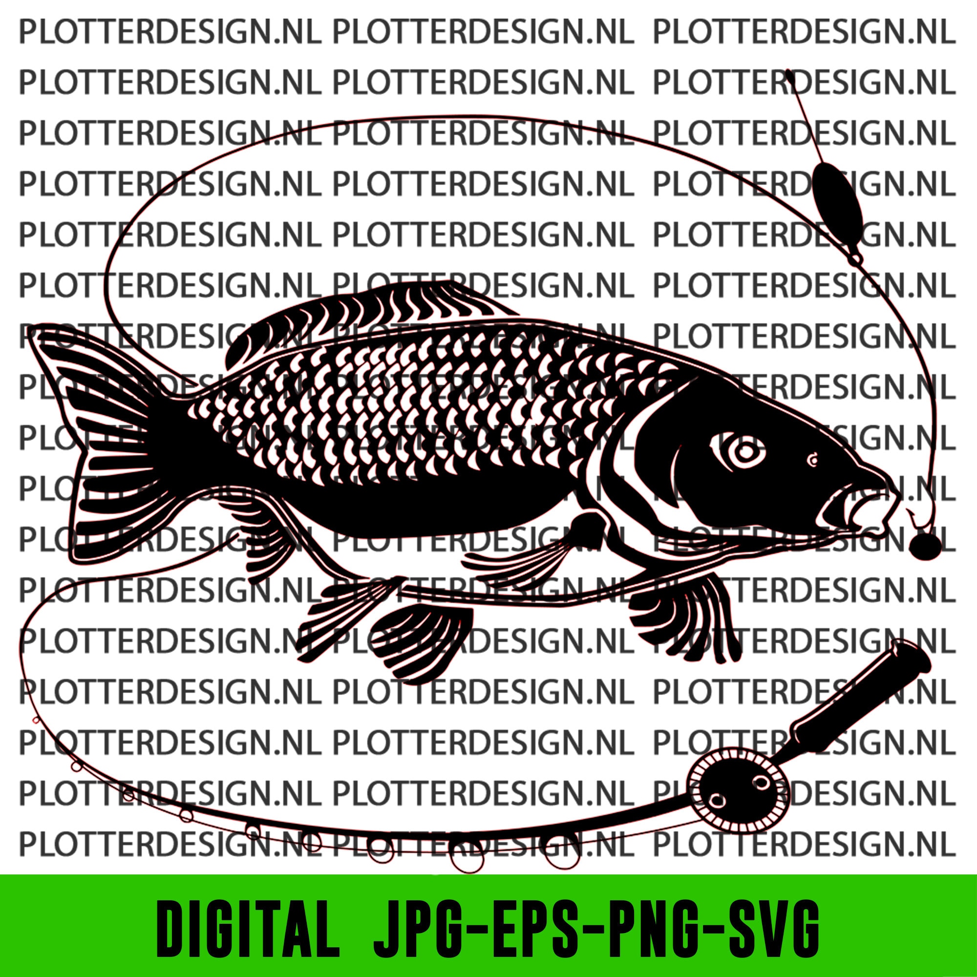 Carp Fishing svg - Etsy