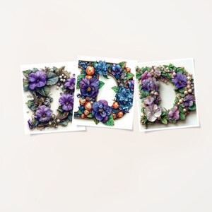 Purple Letter D Clipart, 19 High Quality JPG Images, Card Making ...