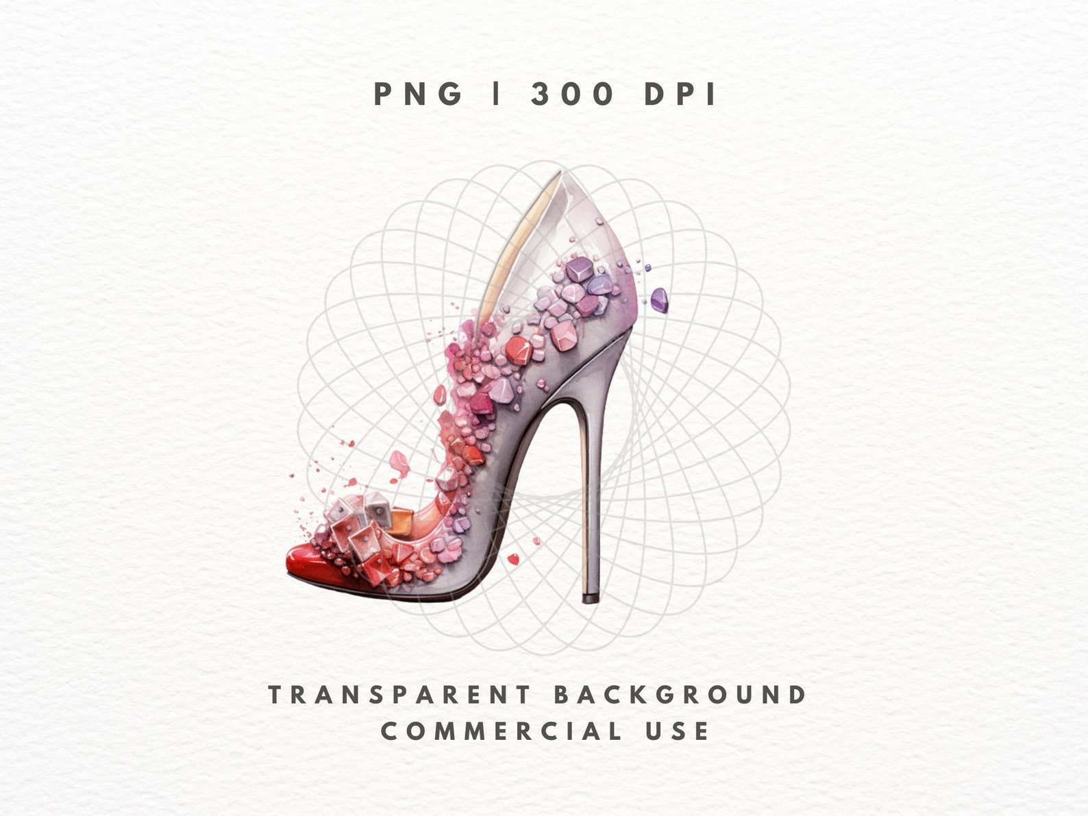 Crystal Prom Shoes Watercolor Clipart Bundle (digital Download) - Etsy