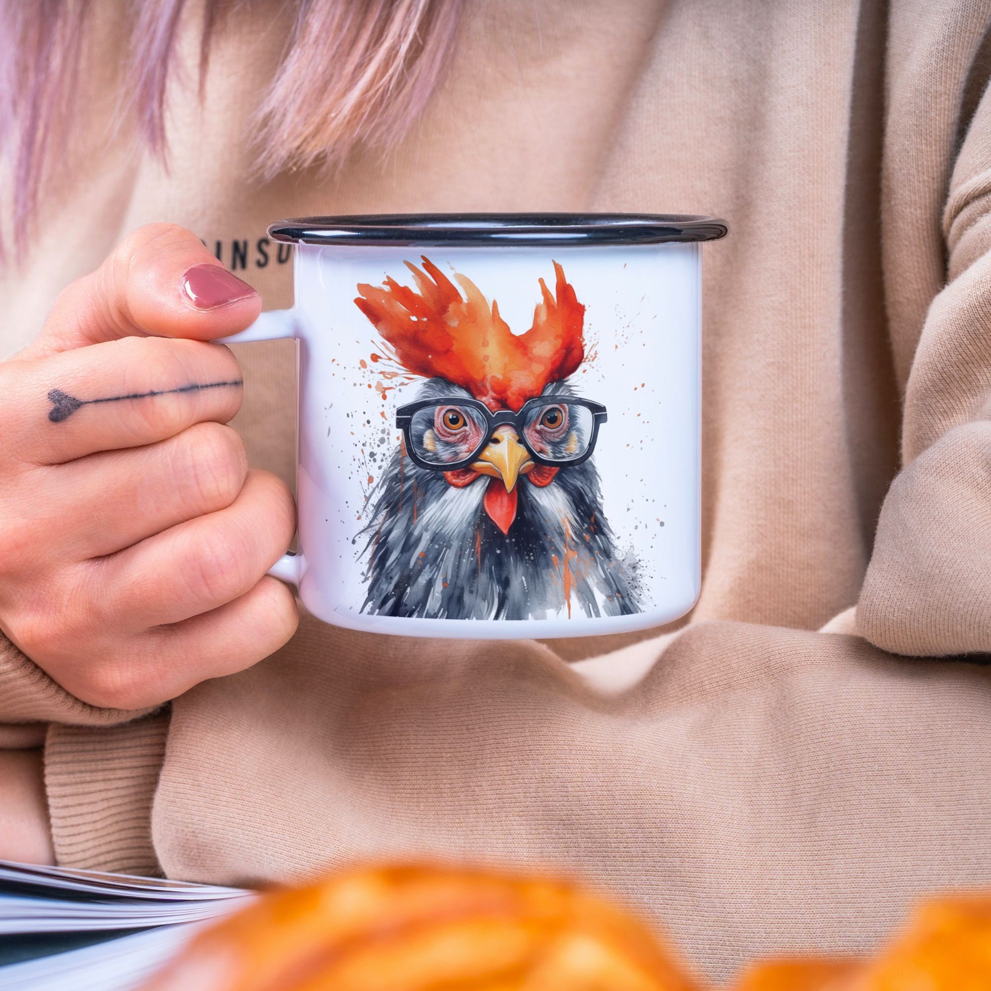 Stylish Rooster Clipart PNG Clipart Bundle 4 High Quality - Etsy