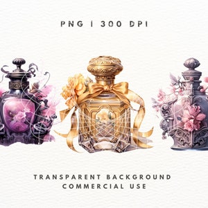 Colorful Perfume Bottles Clip Art, PNG Clipart Bundle, 22 PNG ...