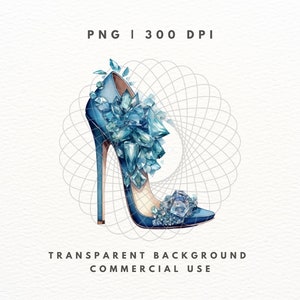 Crystal Prom Shoes Watercolor Clipart Bundle (digital Download) - Etsy