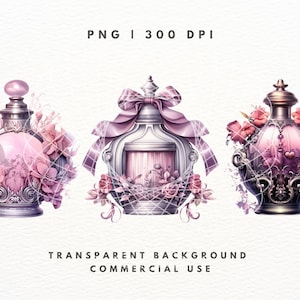 Colorful Perfume Bottles Clip Art, PNG Clipart Bundle, 22 PNG ...