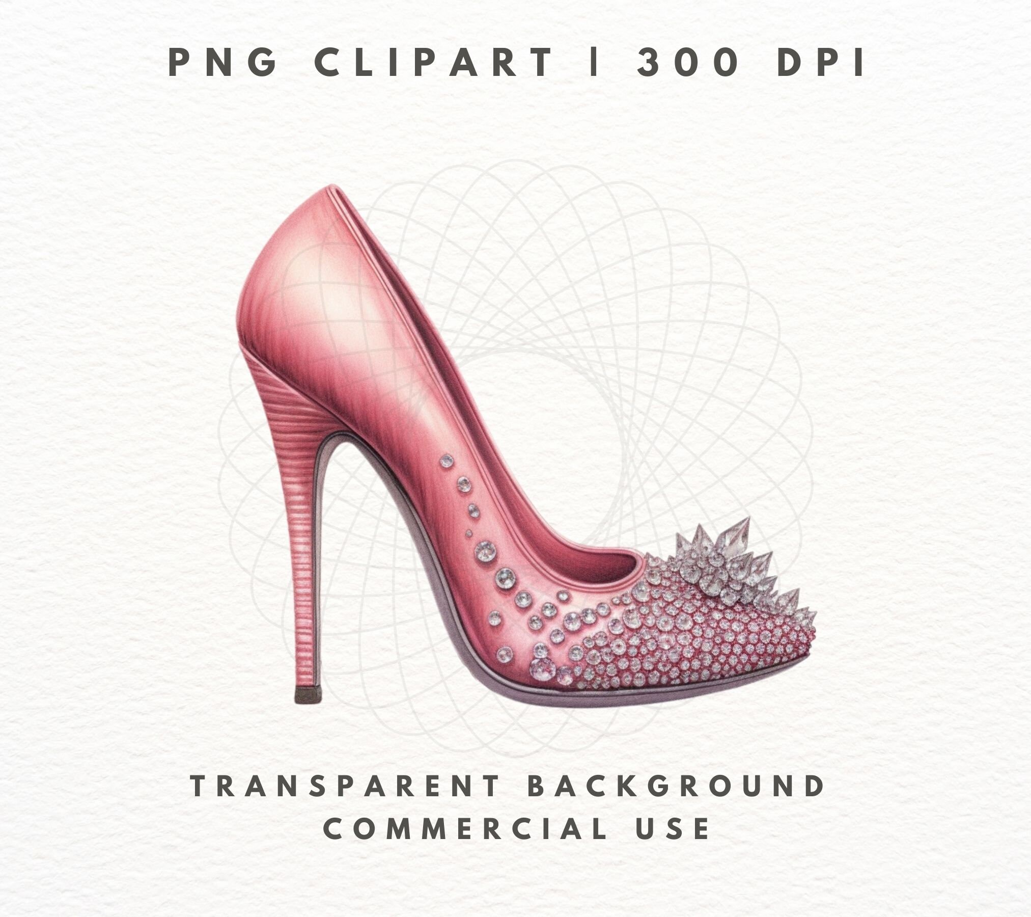 White and Pink Shoes PNG Clipart Watercolor Clipart PNG Junk - Etsy