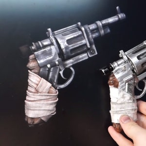 Rust Inspired Revolver Cosplay and Display Prop 3D Printed Ready to ...