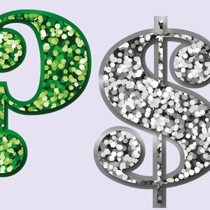 Glitter Alphabet, Glitter Letters and Numbers, Glitter Font PNG Files ...