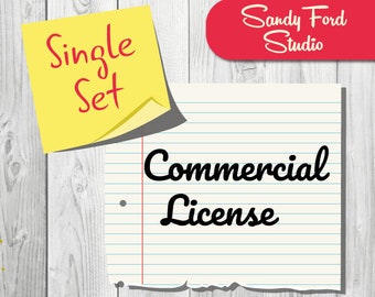 Commercial License - for One Clip Art Set - Etsy